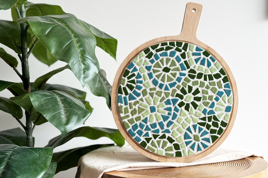 DIY Pakket Mozaïek Ronde Borrelplank | Creatief doe het zelf pakket
