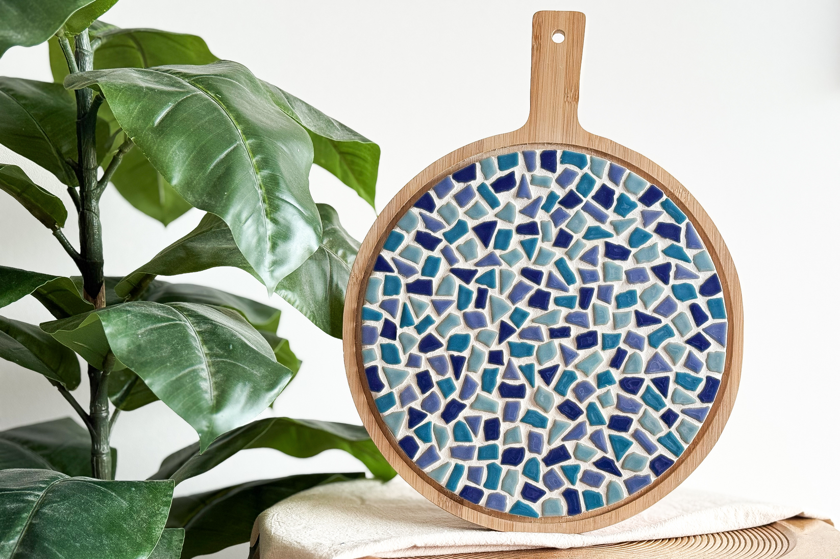 DIY Pakket Mozaïek Ronde Borrelplank | Creatief doe het zelf pakket