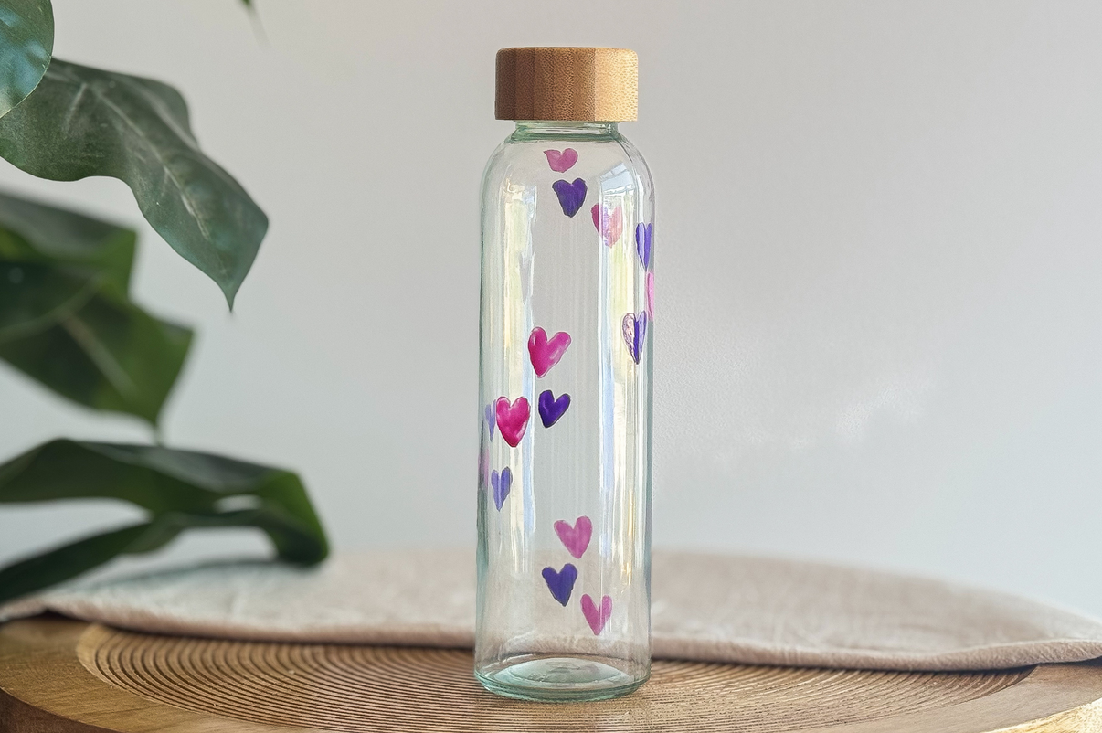 Little Creations DIY Pakket – 3 Glazen Waterflessen Decoreren met 20% ...