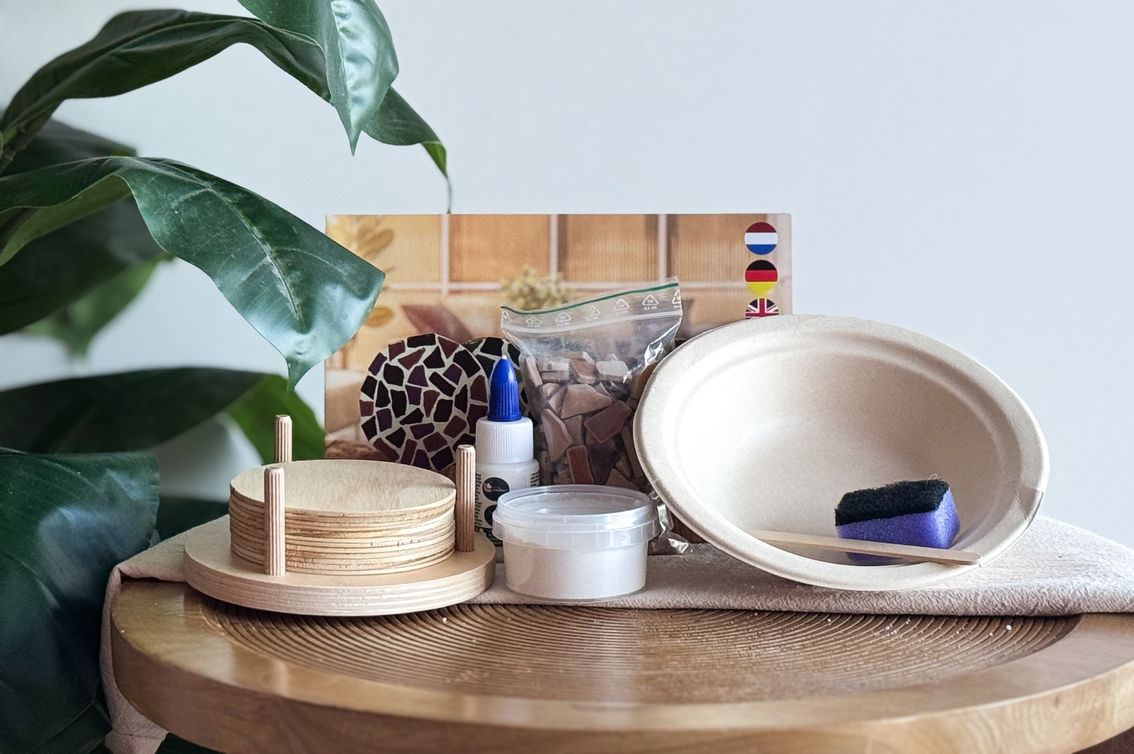 DIY Pakket Mozaïek Onderzetters | Maak het zelf pakket | Little Creations